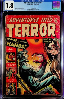 Adventures Into Terror #14 CGC 1.8 Atlas Comics 1952 Stan Lee Story | eBay