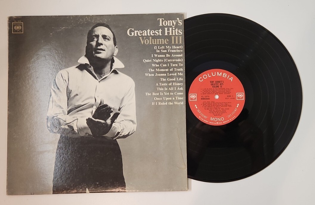 TONY BENNETT - TONY'S GREATEST HITS VOLUME III VINTAGE VINYL LP ...