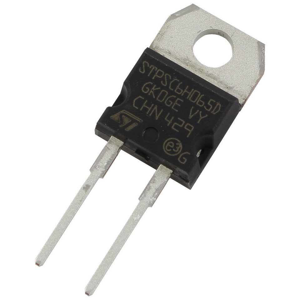 STM STPSC6H065D SiC Diode 6A 650V Silicone Carbide Schottky TO-220AC ...