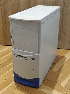 Retro PC Case ATX with floppy drive 1.44MB and power supply 350W | eBay
