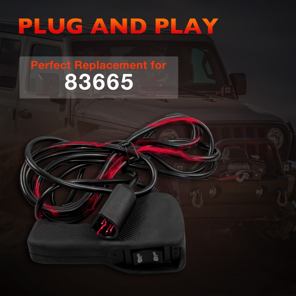 83665 Winch Remote Control For Warn M8000 M10000 M12000 HS9500 Winch ...