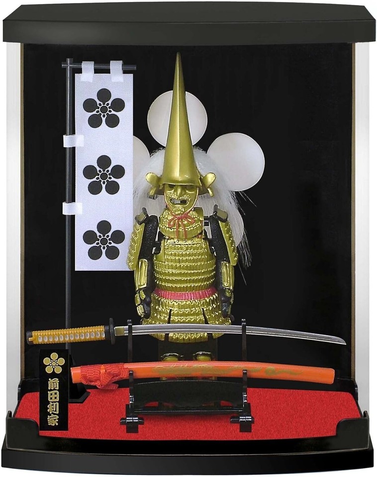Sengoku Warlord Figure Maeda Toshiie SAMURAI ARMOR With Sword Flag Case ...