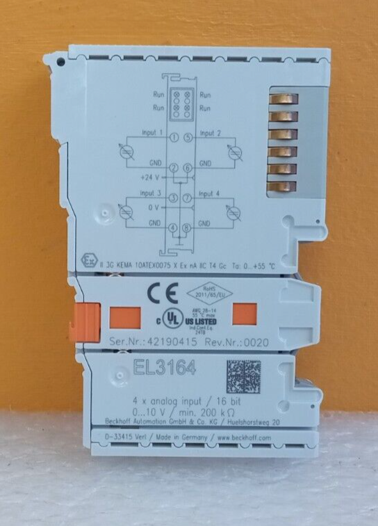 Beckhoff 4-channel PLC Input Module (EL3164) for sale online | eBay