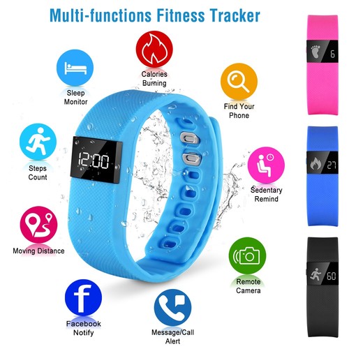 Waterproof Wireless Smart Watch Fitness Activity Tracker For iphone IOS ...