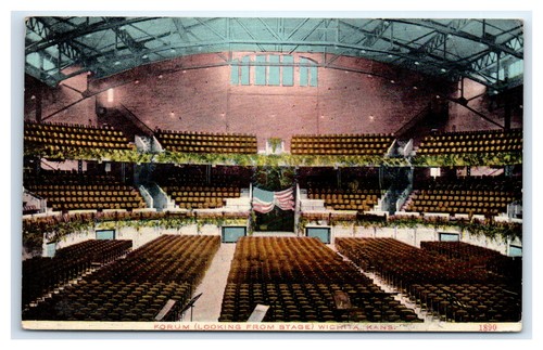 Wichita, KS Postcard- FORUM ( LOOKING FROM STAGE ) | eBay