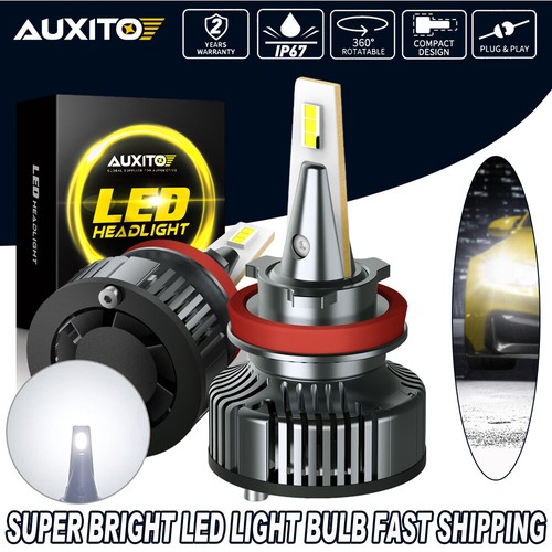 Light Kit H11B Globes LED Headlight Bright Bulbs Kit White 6500K High ...