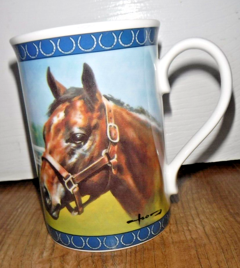 Full Set Of 6 Danbury Mint Horse Racing Legends Mugs By Graham Isom ...