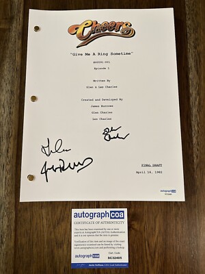 ‘Cheers’ TV Show Signed Autograph Full Pilot Script James Burrows ...