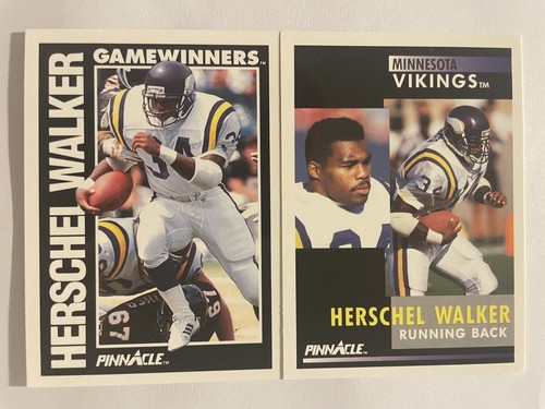 Lot of Two Herschel Walker Pinnacle Football Cards Minnesota Vikings | eBay