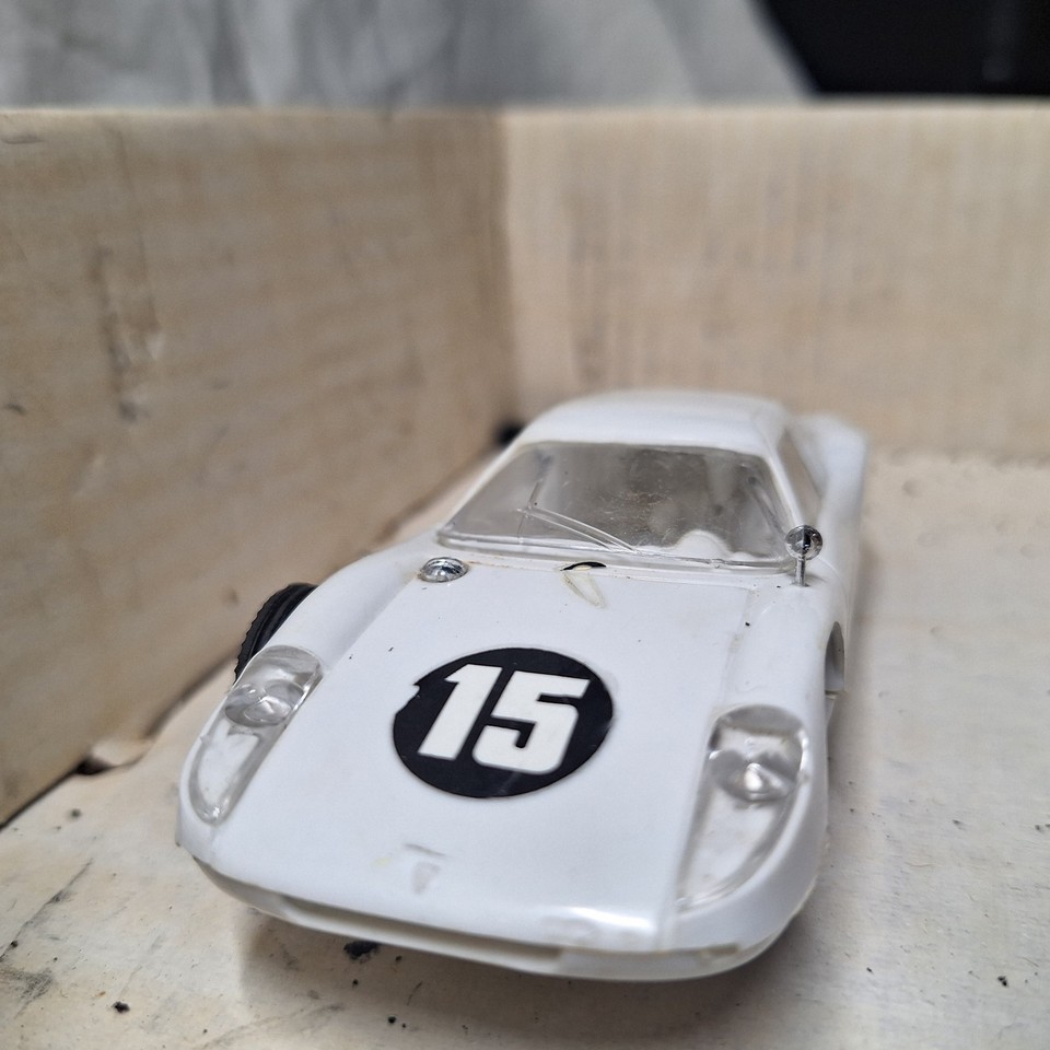 Strombecker Vintage International Road Racing Slot Car Set With 3 Extra ...