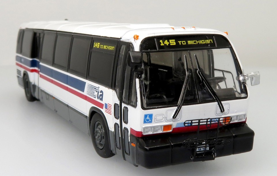 Rare! TMC RTS bus CTA, Chicago 1/87-HO Scale Iconic Replicas New In Box ...