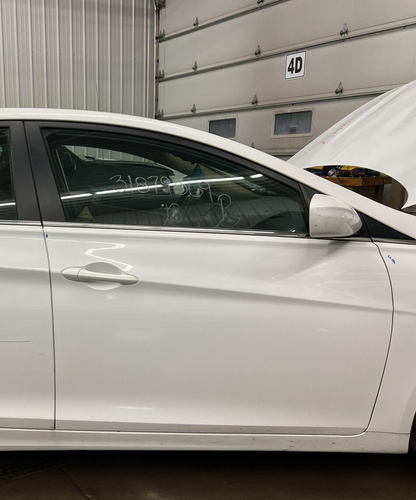 2013 HYUNDAI SONATA POWER FRONT PASSENGER DOOR WITHE TRICOAT PAINT CODE ...