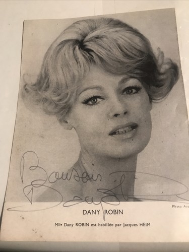 DANY ROBIN AUTOGRAPHE Sur partie Programme Théâtre 18x13,5 Cm | eBay