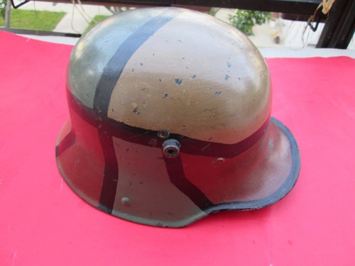 Original WW1 M1916 German helmet stahlhelm size 66 refurbished w/liner ...