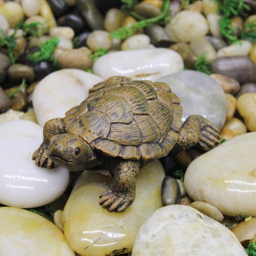 2Pc Turtle Outdoor Statue Tortoise Garden Figurine Sculpture Ornament ...