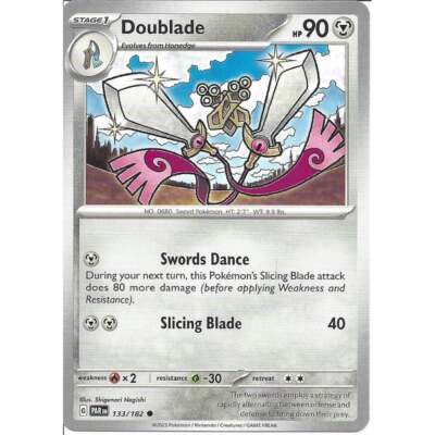 133/182 Doublade : Common Card : Paradox Rift Pokemon TCG | eBay UK