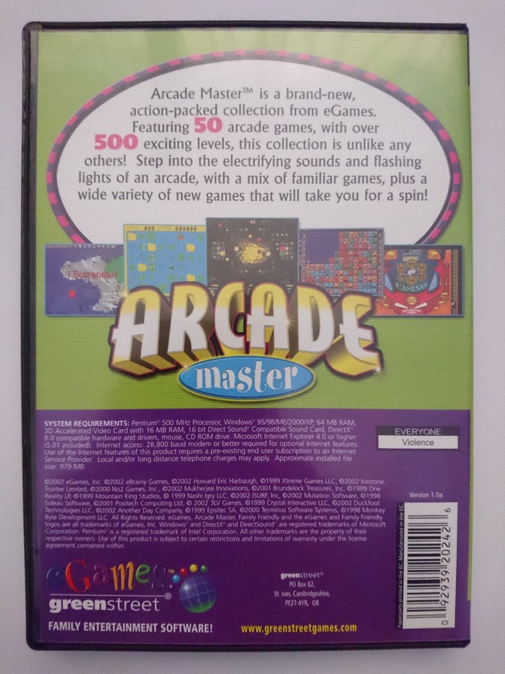 eGames Arcade Master PC CD-ROM | eBay