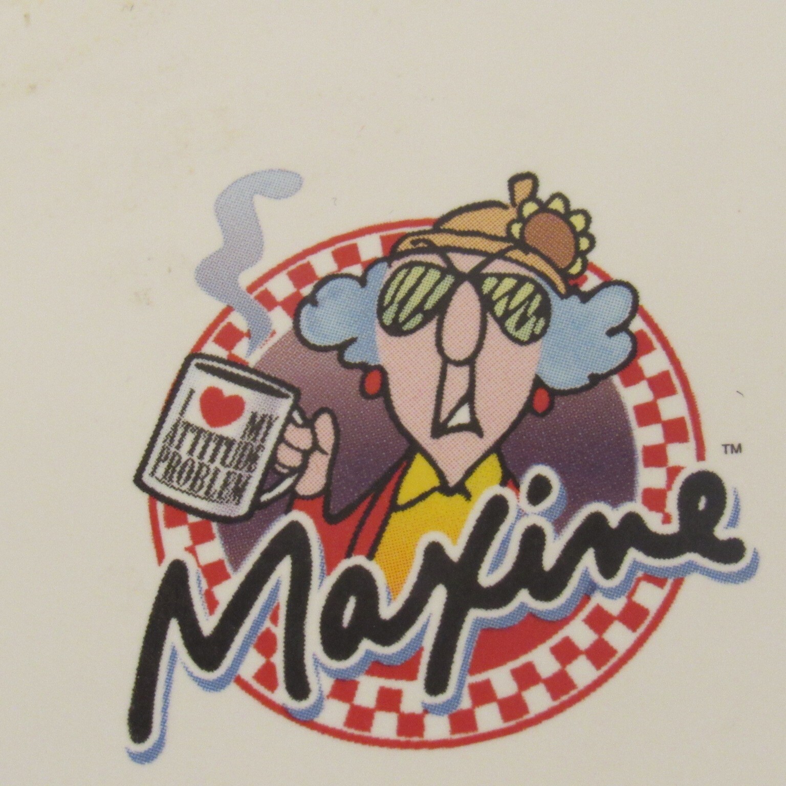 Hallmark Maxine Folk Art Plates THE SCREAMING FIT & AMERICAN GRUMPY Lot ...