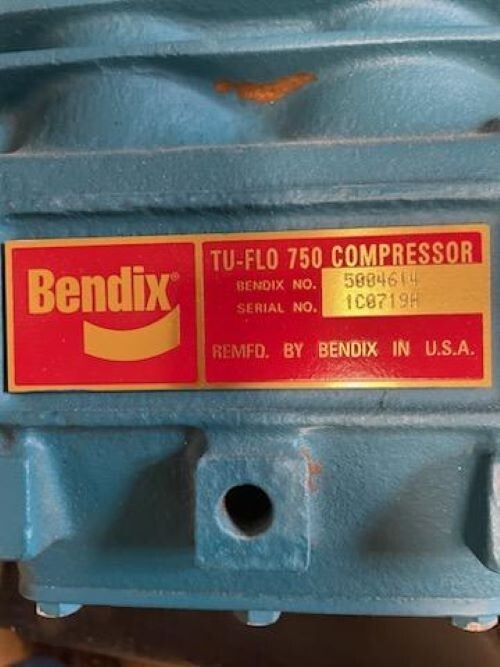 Bendix 750 TU Flo Air Compressor P/n 5004614 for sale online | eBay