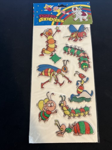 NEW Vintage 80’s Puffy Sticker Sheet - BUGS Insects - Rare | eBay