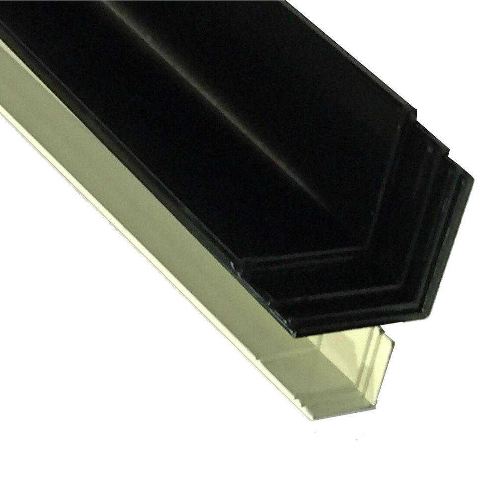 Aluminium Angle Powder Coated White Or Black All Sizes 1.6mm 3mm Thick ...