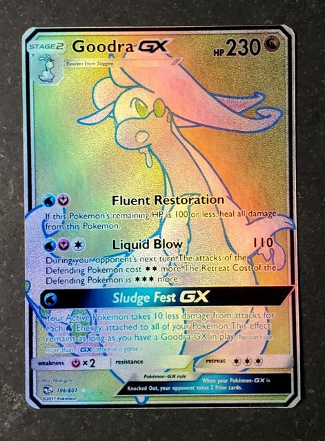 POKEMON: GOODRA GX FULL ART HOLO CUSTOM HANDMADE ORICA CARD NOT TCG ...