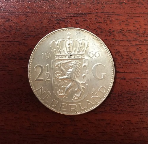 1966 NEDERLAND JULIANA KONINGIN DER NEDERLANDEN COIN. *** RARE COIN ...