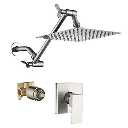 Shower Faucet Set Complete Shower System with 8 Inch Rain Shower ...
