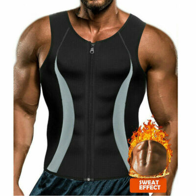Gynecomastia Compression Tank Top Sweat Vest Fitness Fat Burn Body ...