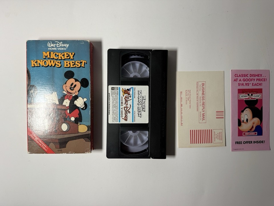 Mickey Knows Best VHS 1980s Walt Disney Home Video | eBay