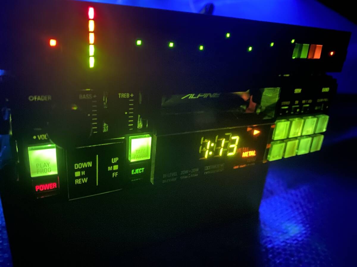 Tested Alpine 7273 3311 Cassette tape deck Crossover Equalizer Car ...