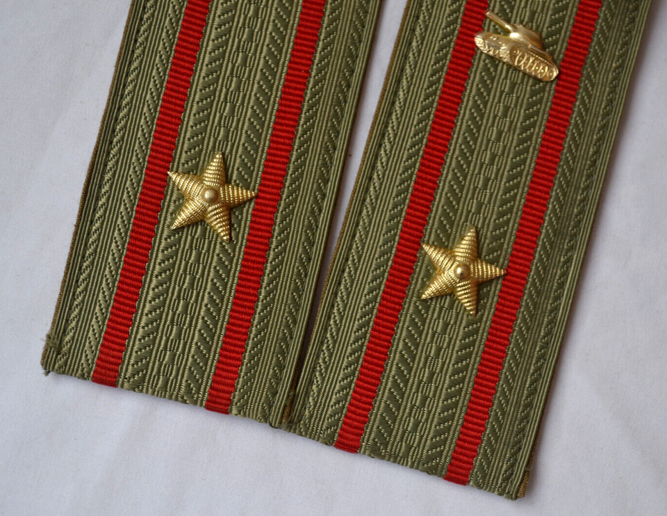 Soviet Tank troops Shoulder Boards Collar Tabs lot USSR Officer ...