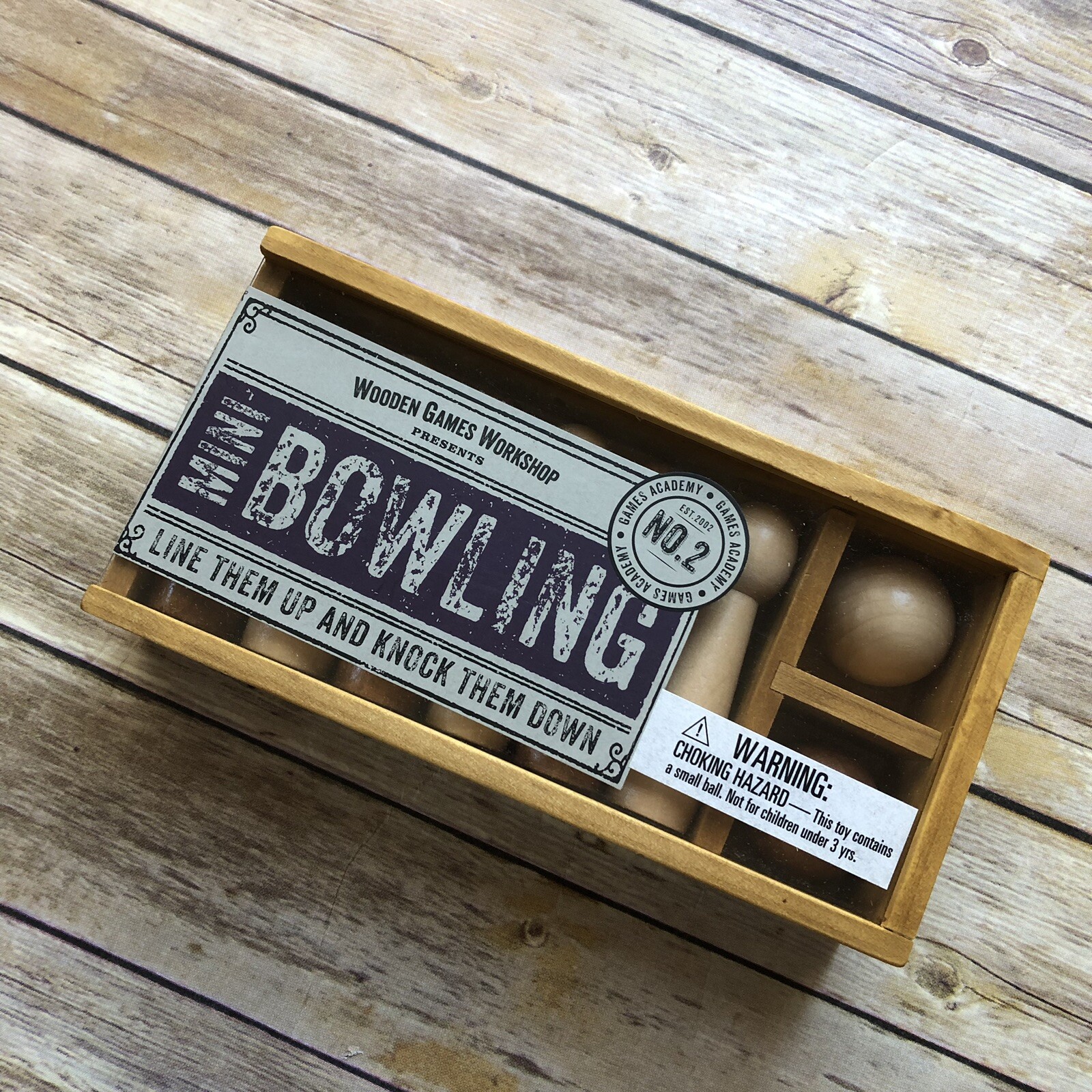 Mini Desk Bowling Wooden Games Workshop | eBay