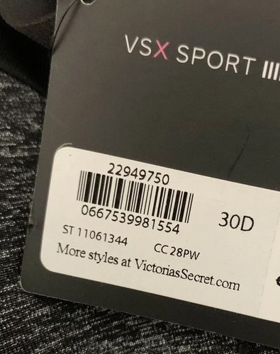Victoria’s Secret VSX Sports Fitness Yoga Bra 30C | eBay