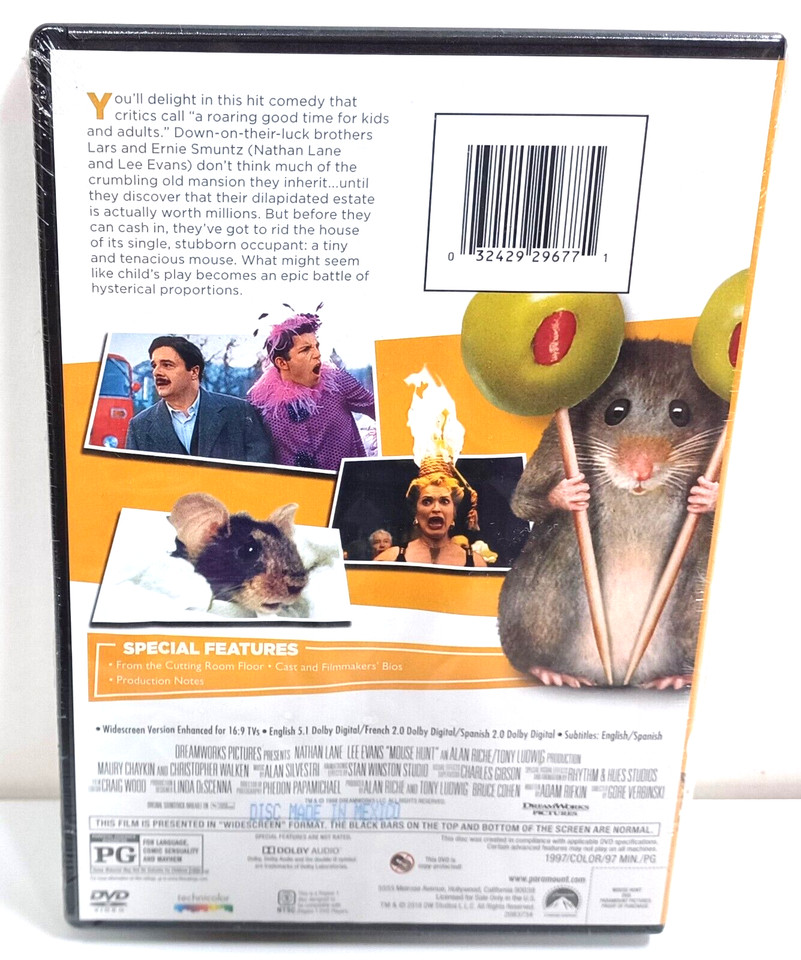 Mouse Hunt DVD Family Movie Factory Sealed - Brand New 32429296771 | eBay