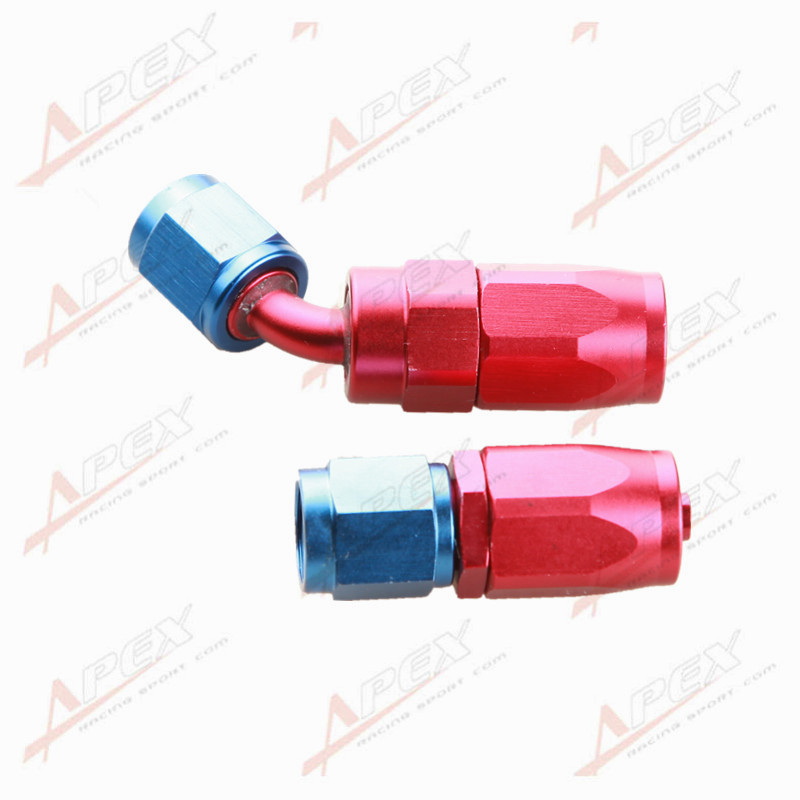 AN12 -12AN Nylon Braided Oil Fuel Gas Line Coolant Hose 3M + Hose End ...