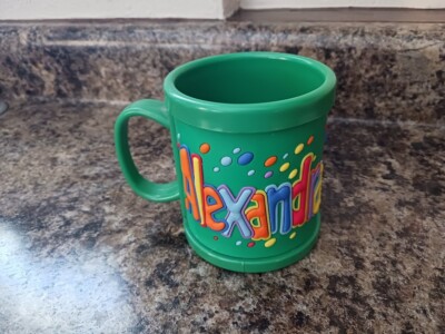 Name: ALEXANRDA NEW Personalized Kids Childs Mug Cup Plastic 10oz. 3D ...