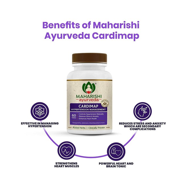 Maharishi Ayurveda CARDIMAP 100 Tablets (pack of 2) With for sale ...