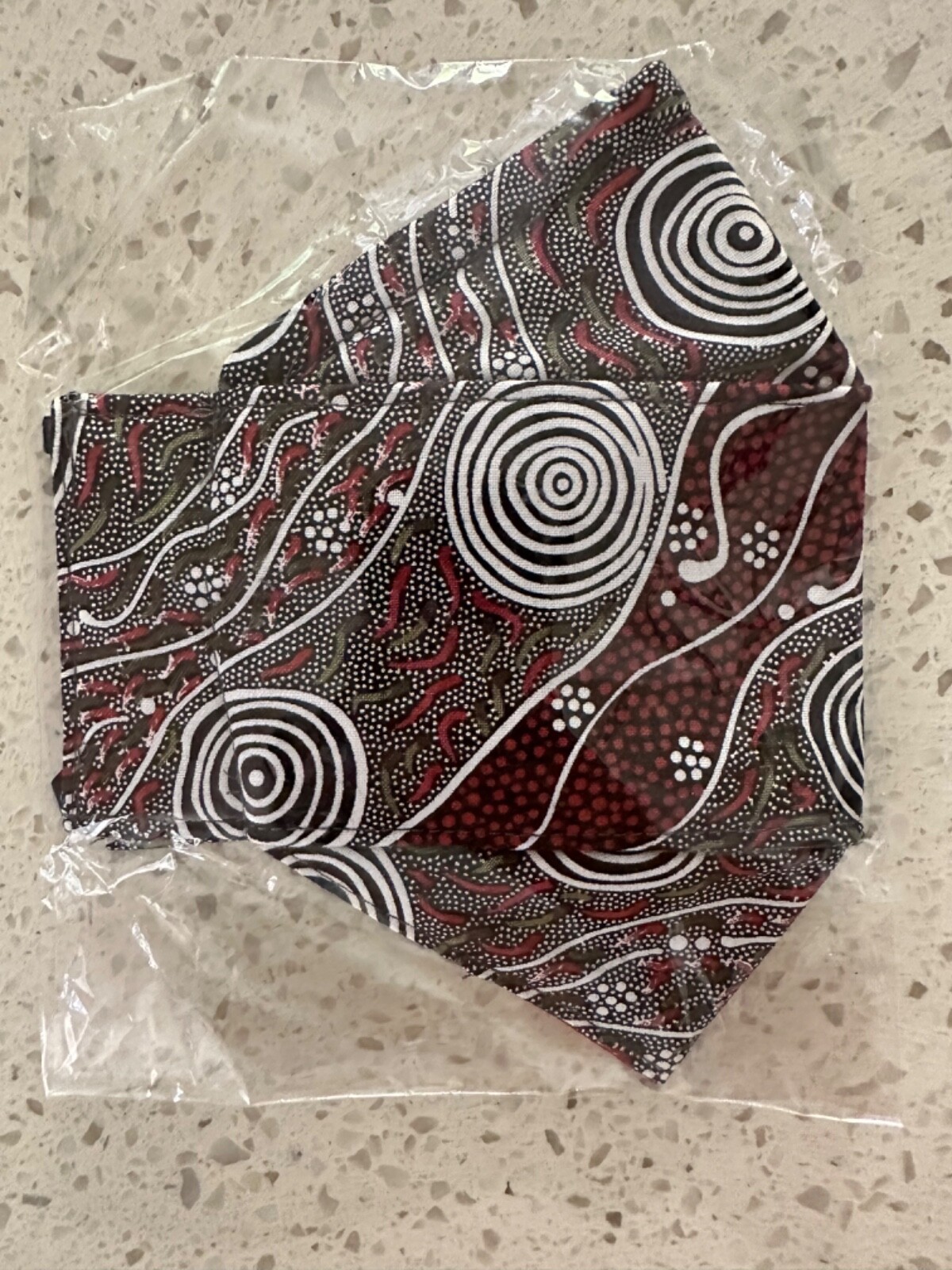 Handmade Cotton Fitted Adult Face Mask w/ Nose and Chin Gusset, Red, 1 ...