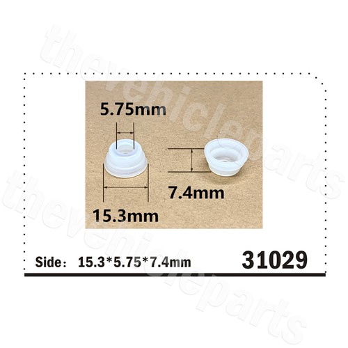100 Set Fuel injector Plastic Part Cap Size: 15.3x5.75x7.4mm | eBay