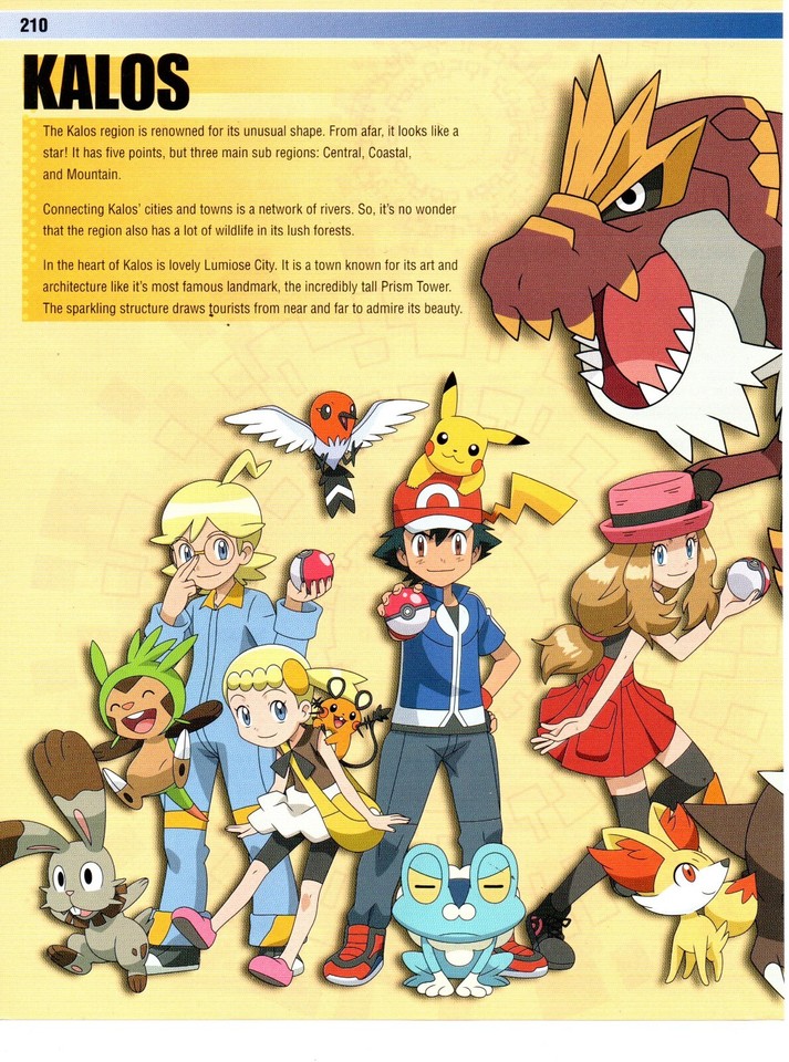 2022 POKEMON Friends KALOS Character Figure 2 PG PRINT AD - PIN-UP WALL ...