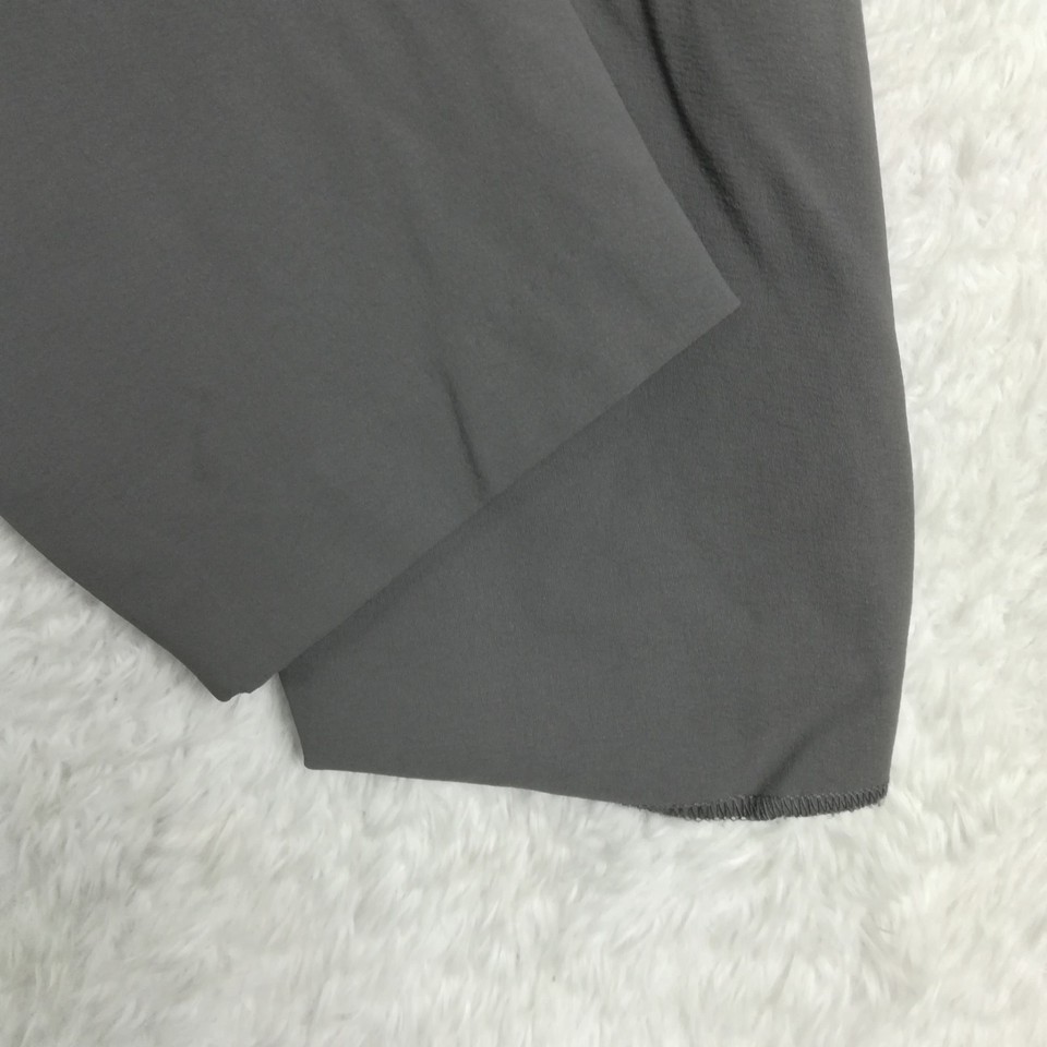 Duluth Trading Womens Pants Flex Straight Leg Gray Side Zip High Rise ...