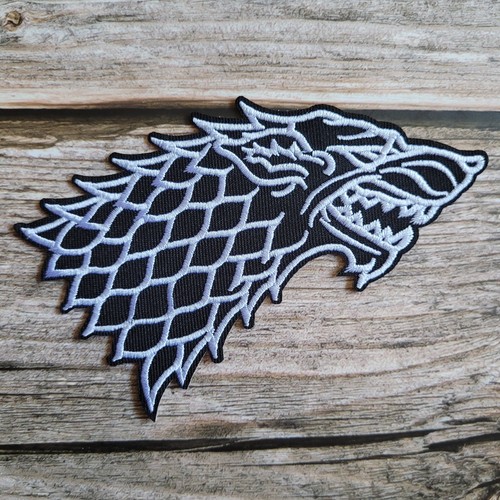 Game of Thrones House Stark Wolf Direwolf Sigil Logo Embroidered Iron ...