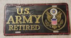 US ARMY RETIRED HIGH QUALITY METAL LICENSE PLATE 🔥 | eBay