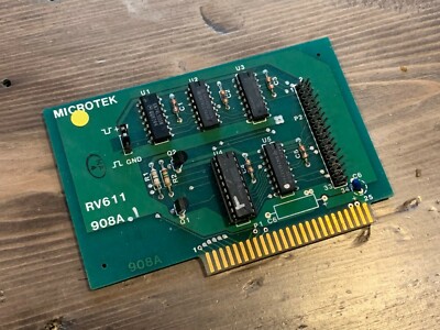 Apple II IIe II+ Parallel Printer Interface Card 908A Slotware Mirotek ...