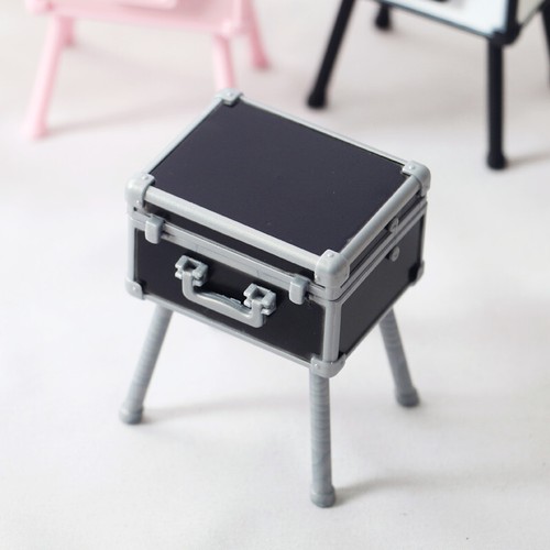 1:12 2Pcs Dollhouse Miniatures Fold Makeup Box Case w/ Lipstick Perfume ...