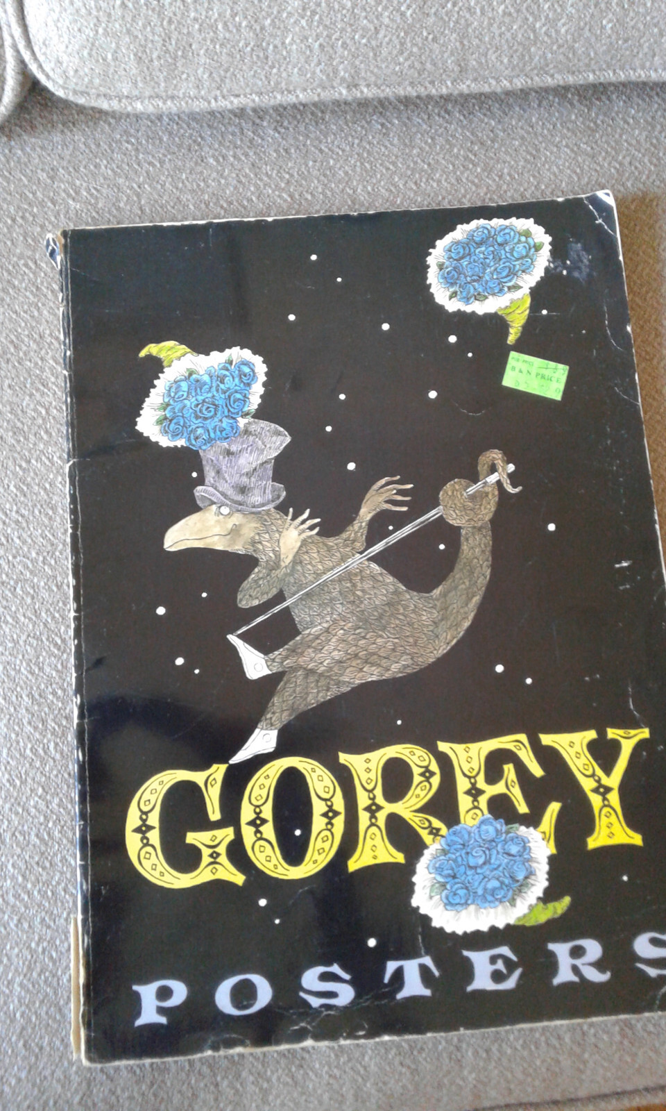 Edward Gorey Posters Book (1979) Frameable Illustrations, Line Drawings