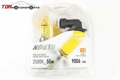 NOKYA Halogen Light Bulbs 9006 HB4 Hyper Yellow 2500K 55W | eBay