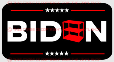 5.5 inch wide Joe Biden Empty Shelves THANKS CREEP Sticker Vinyl Decal ...