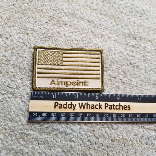 Aimpoint Patch Hook & Loop Back Military Morale Tactical American Flag | eBay